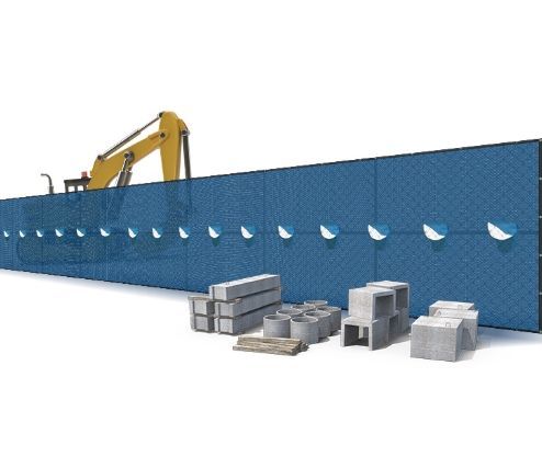 Privacy Screen with Cutouts | 85% Blockage