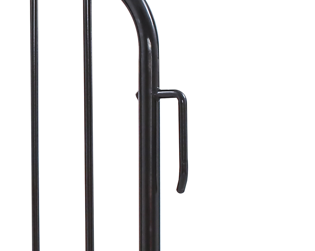 8 ft LineGuard S-600 | VIP Black | Metal Barricade | SONCO