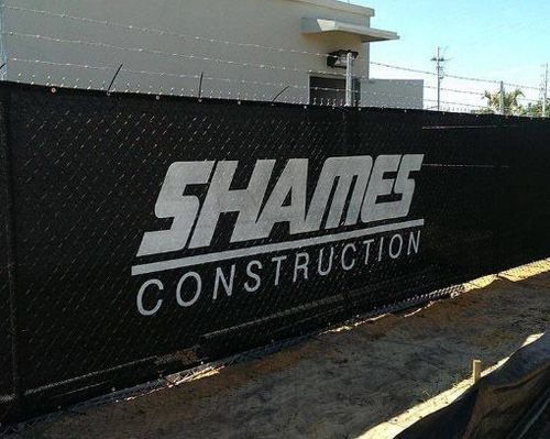 Block 90 Privacy Screen with Logo - Fence Screen | Sonco