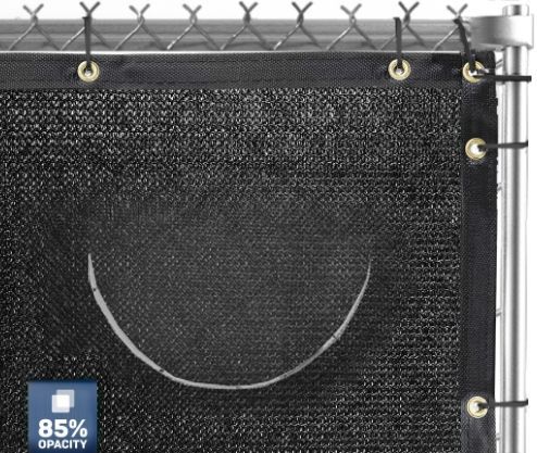 Privacy Screen with Cutouts | 85% Blockage