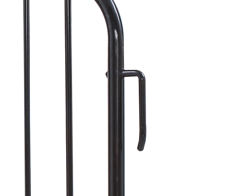 8 ft LineGuard S-600 | VIP Black | Metal Barricade | SONCO