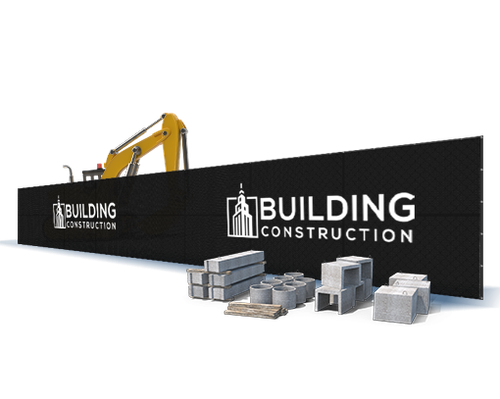 Block 90 Privacy Screen with Logo - Fence Screen | Sonco